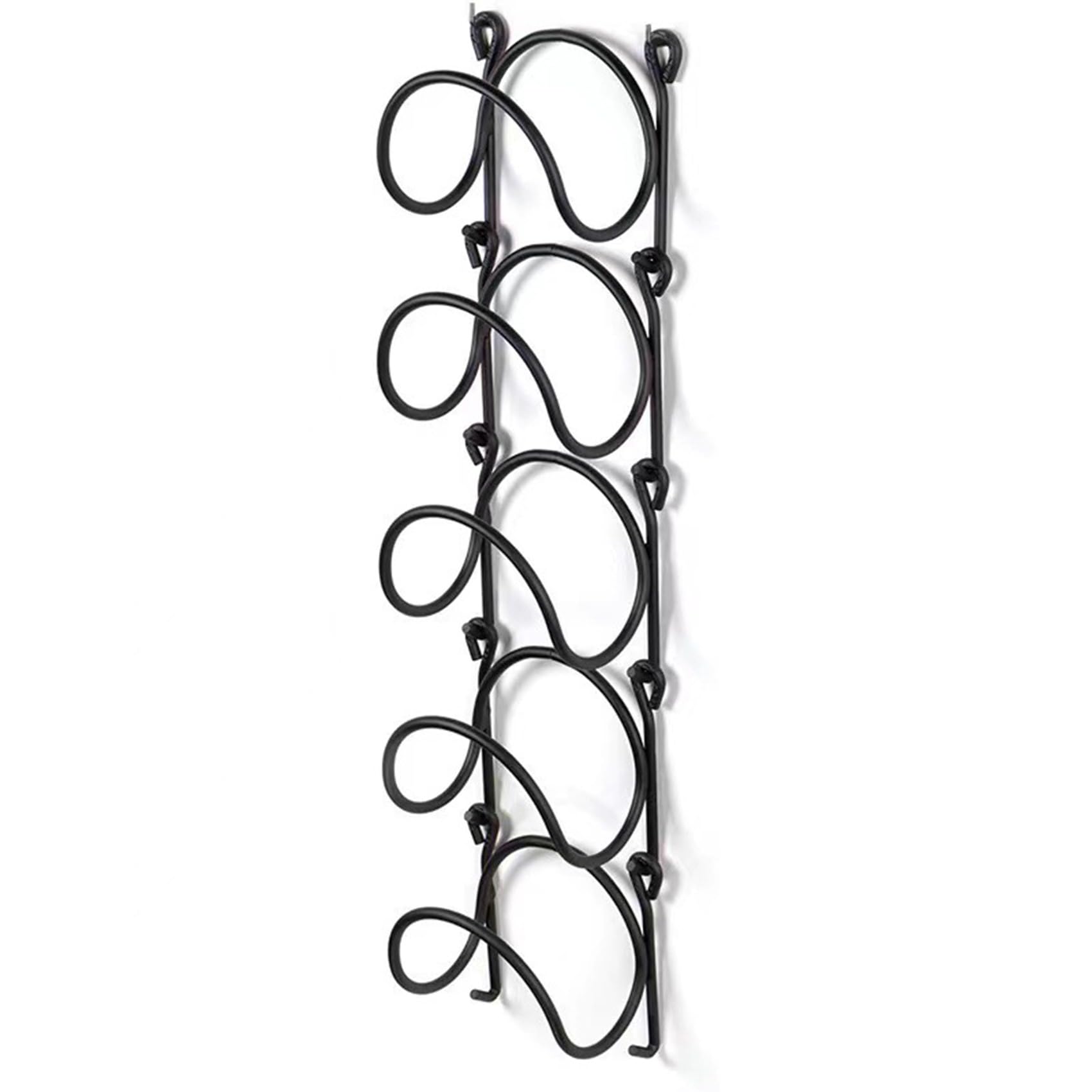 Generic 6.69''X7.09''X3.94'' Towel Racks for Bathroom Wall Mounted Metal Wine Rack with Hooks Towel Shelf Towel Holder for Bath (1, Black), RXZER8990