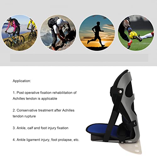 Plantar Fasciitis Night Splint Achilles Tendonitis Night Brace Adjustable Nighttime Foot Pain Relief Device with Calf Stretching for Orthopedic Relief(L)