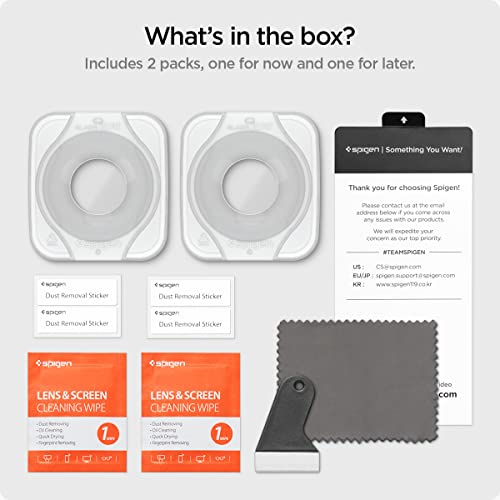 Spigen Tempered Glass Screen Protector [GlasTR EZ FIT] designed for Galaxy Watch 5 Pro - 2 Pack