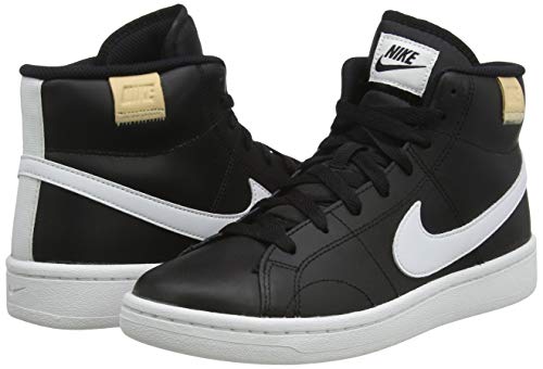 Nike Women's Sneaker, Black White, 8