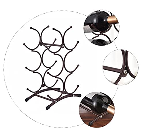 Fadak Wine Rack Vertical Wine Rack Desktop Wooden Bottle Rack for 6 Bottles of Wine, Wine Shelf for Home Decor and Kitchen Storage Rack, Bar, Wine Cellar, Cabinet, Pantry