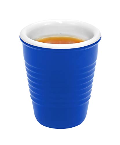 Fairly Odd Novelties Blue Redneck Party Shot Glasses, 2oz Hard Plastic Melamine Cups, 4-Pack