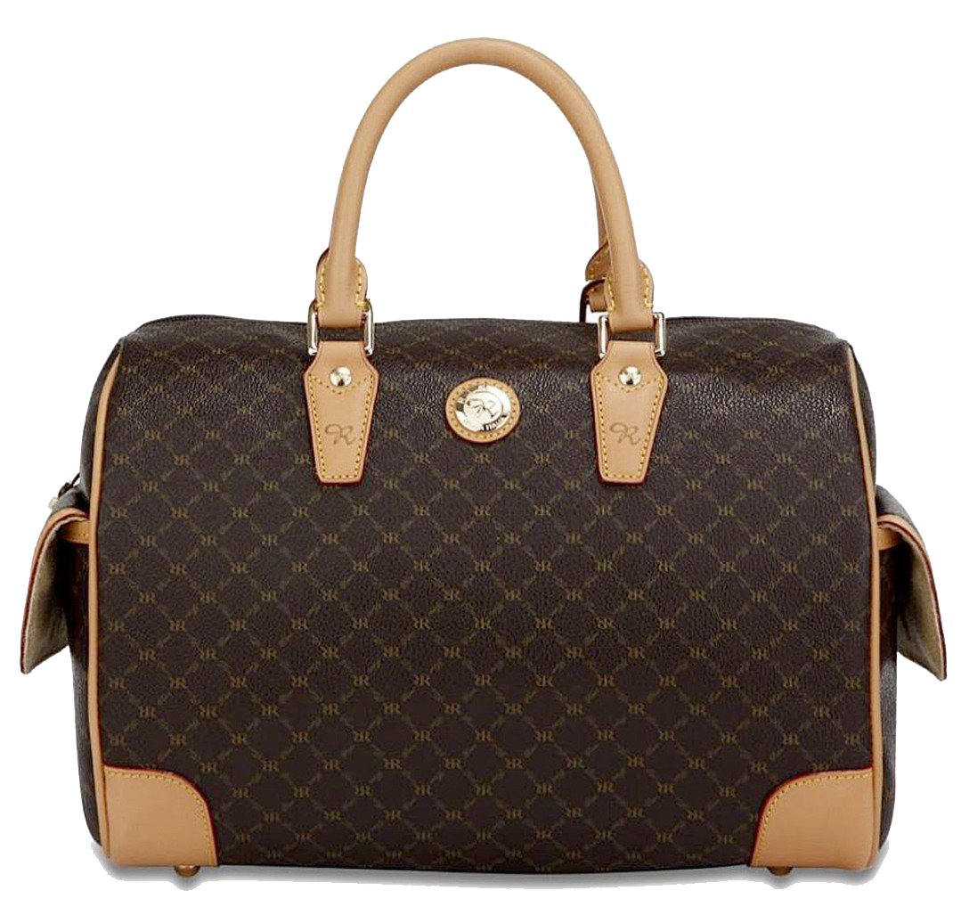 Rioni Signature (Brown) - Large Boston Bag