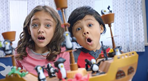 PlayMonster Don't Rock The Boat -- Children's Game -- Balance Yer Mateys or Overboard Ye Go! -- For ages 5+ -- 2-4 Players