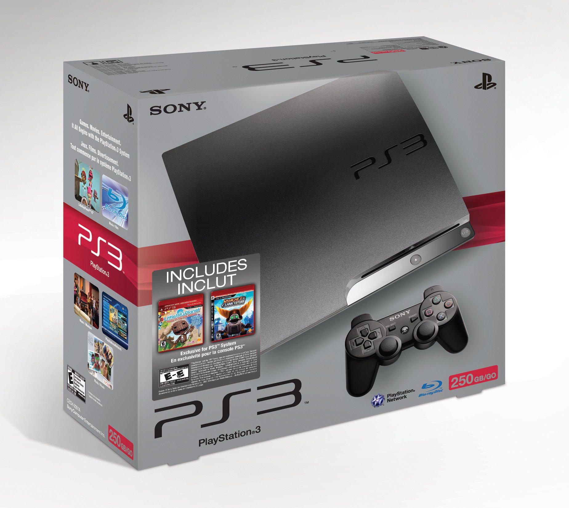 PlayStation 3 250GB System with LittleBigPlanet and HDMI Cable Bundle