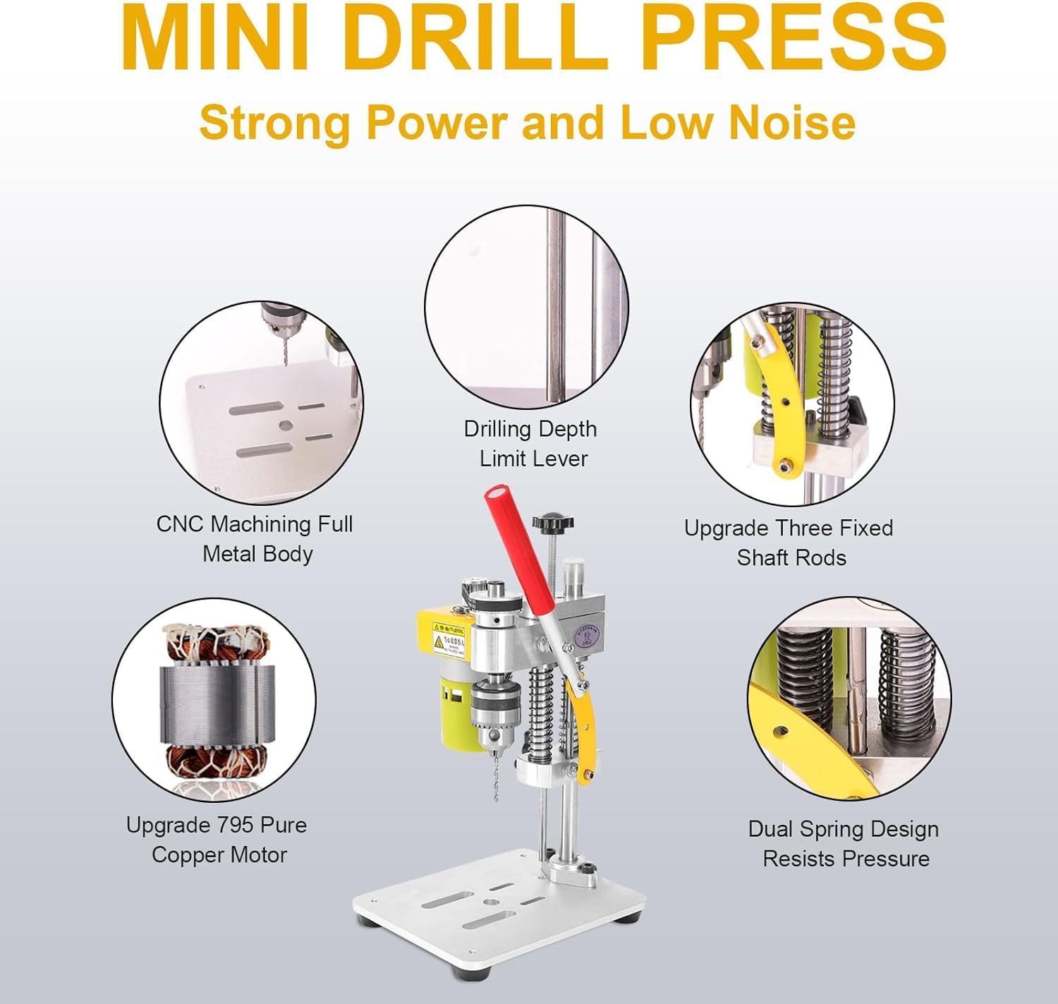 Mini Drill Press Bench Drill Adapter for Hand Drill CNC Small Drill Press Precision Drill Stand B10 Drill Chuck Hand Drill for Hand Drill DIY