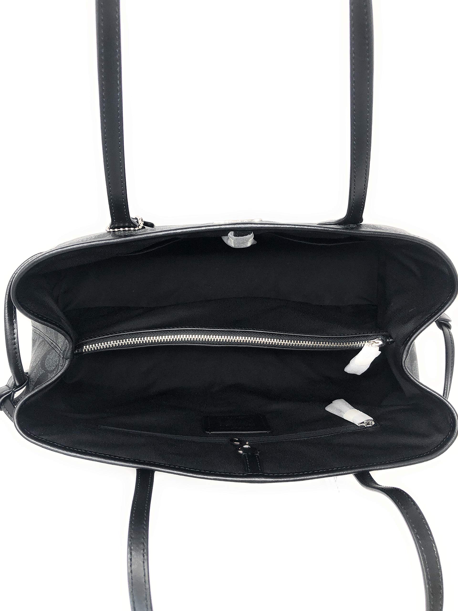 Coach Women's Signature Drawstring Carryall Shoulder Bag No Size (Sv/Black Smoke/Black)