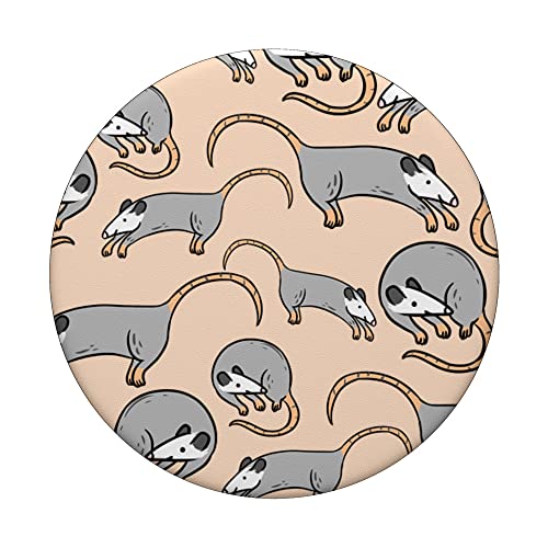 Opossum Pattern Opossum Lover Gift PopSockets Swappable PopGrip