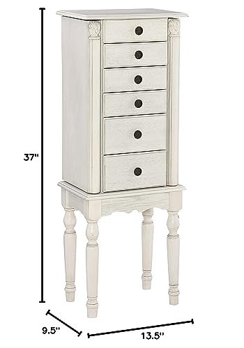 Powell Darcy Off White Jewelry Armoire