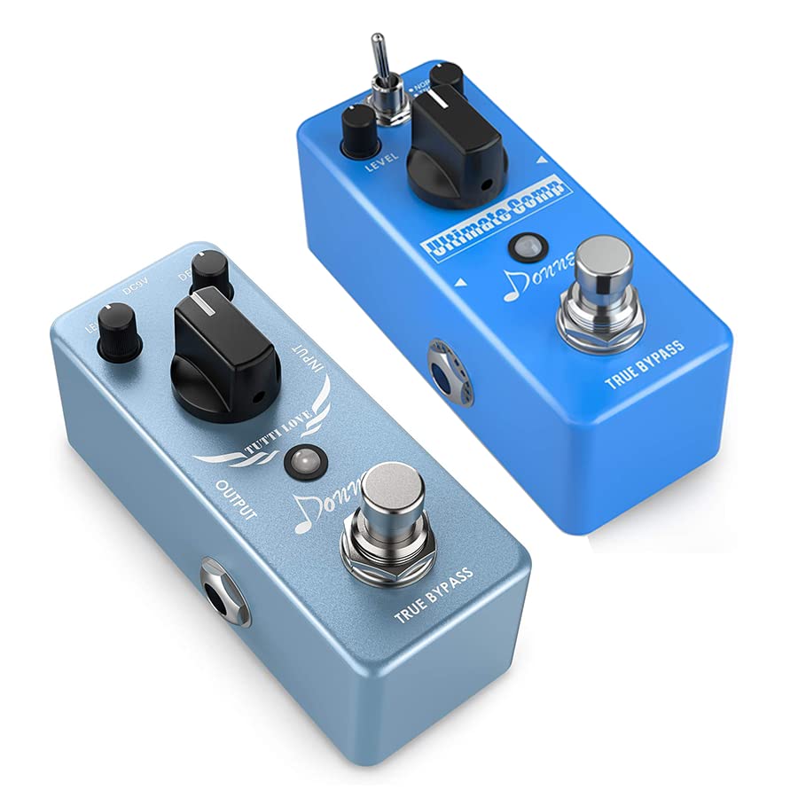 Donner Chorus Pedal with Compressor Pedal, 2 Modes Compression Effect Pure Analog for Electric Guitar and Bass True Bypass