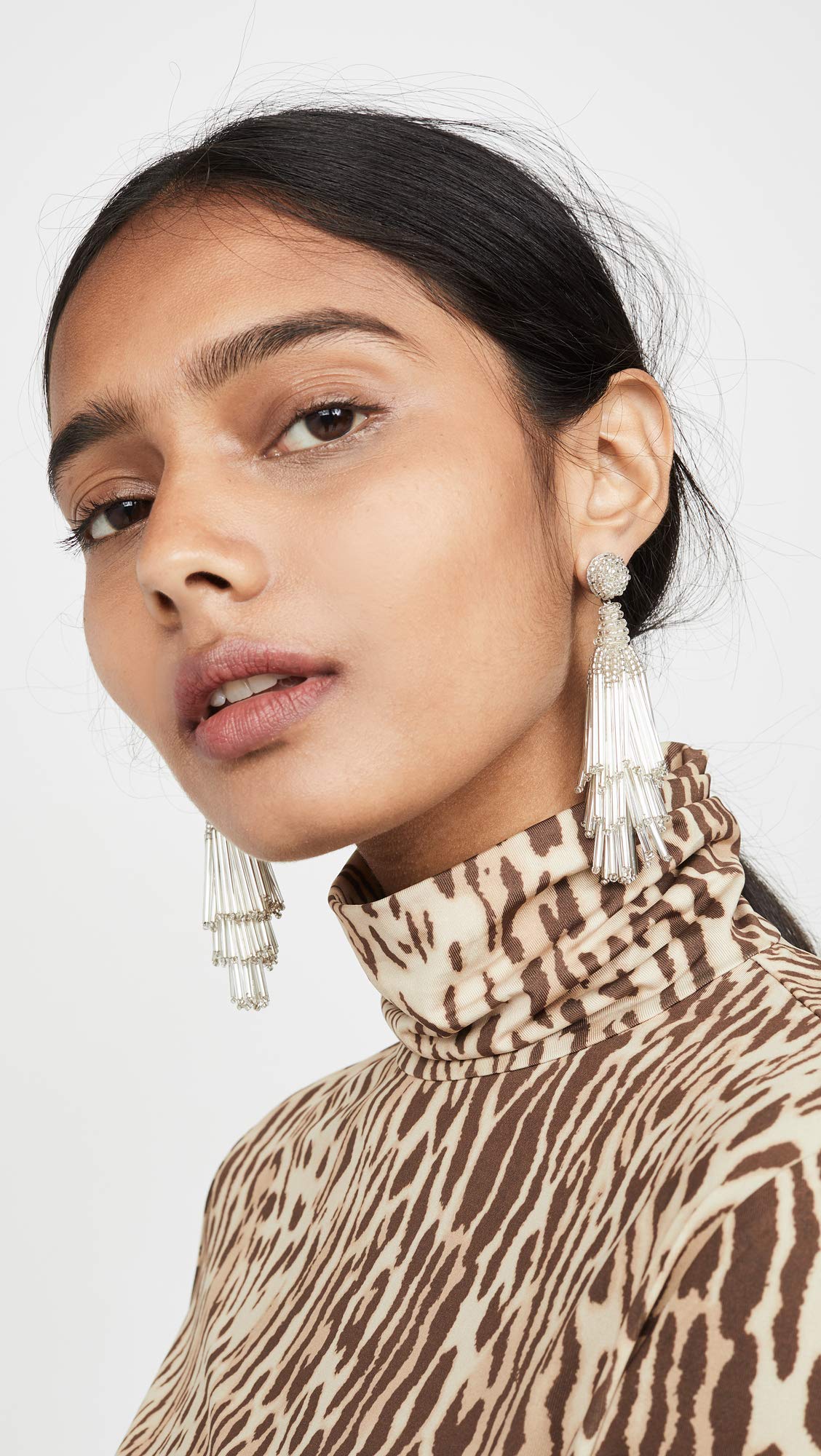 Deepa Gurnani Women's Deepa By Deepa Gurnani Rain Earrings, White, One Size