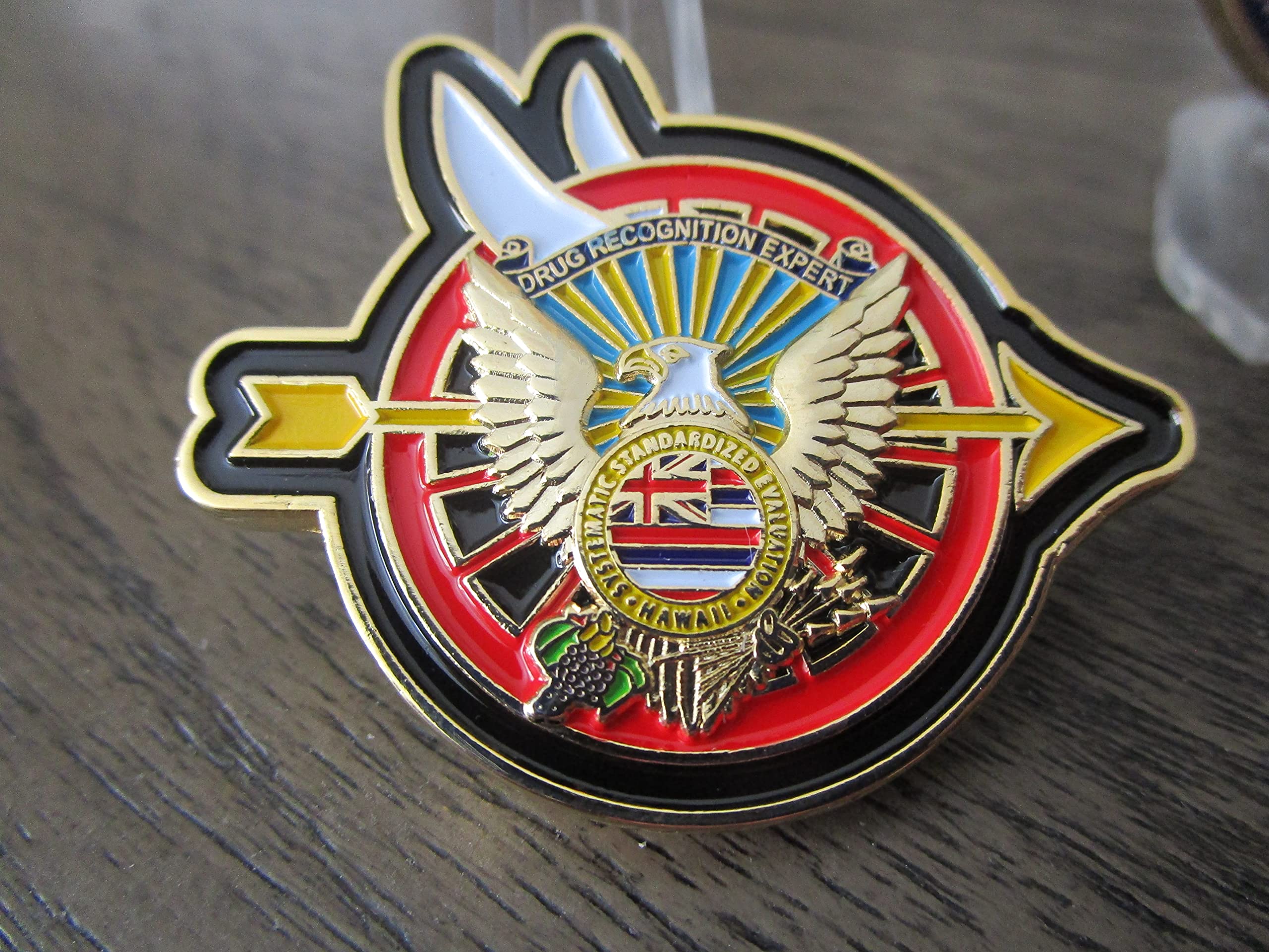 Hawaii Police Drug Recognition Expert HPD DRE Leo Law Enforcement Challenge Coin