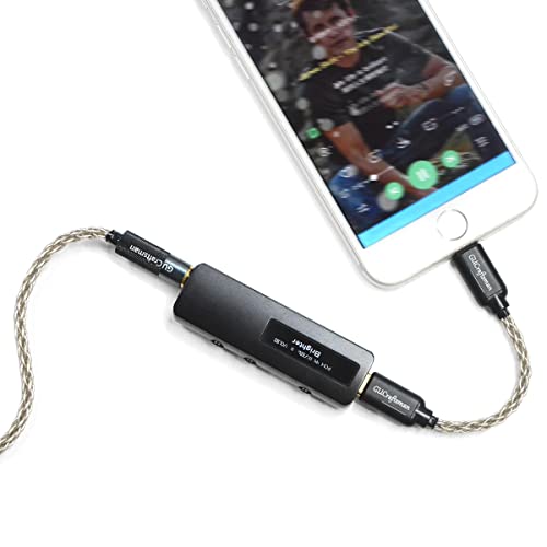 GUCraftsman OTG Cable iOS to Type C/USB C Headphone Amplifier Cable 6N Single Crystal Silver for FiiO BTR5 Q1 Q3 Q3s Qudelix 5K xDuoo Link2 XD-05PLUS E1DA 9038G3 9038S 9038D for iPhone iPad iPod Touch