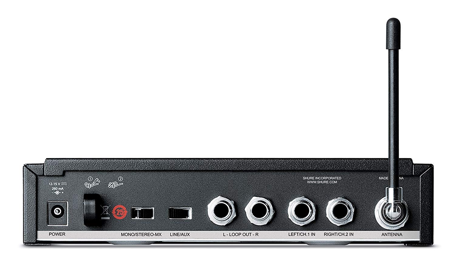 Shure PSM300 P3TR112TW Wireless in-Ear Personal Monitoring System with SE112 Earphones, Twinpack - H20 Band