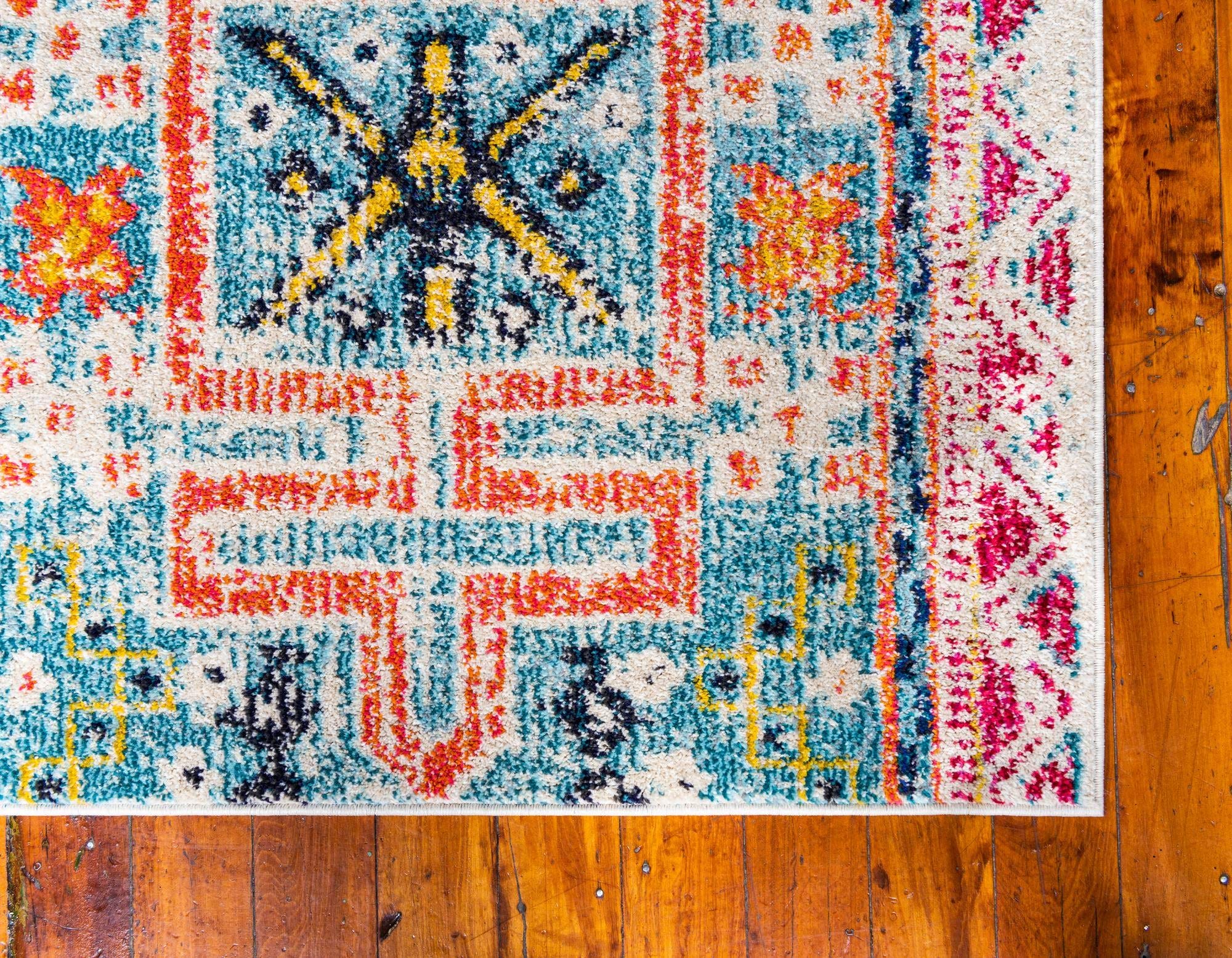 Rugs.com El Paso Collection Rug – 4' x 6' Multi Medium Rug Perfect for Living Rooms, Large Dining Rooms, Open Floorplans