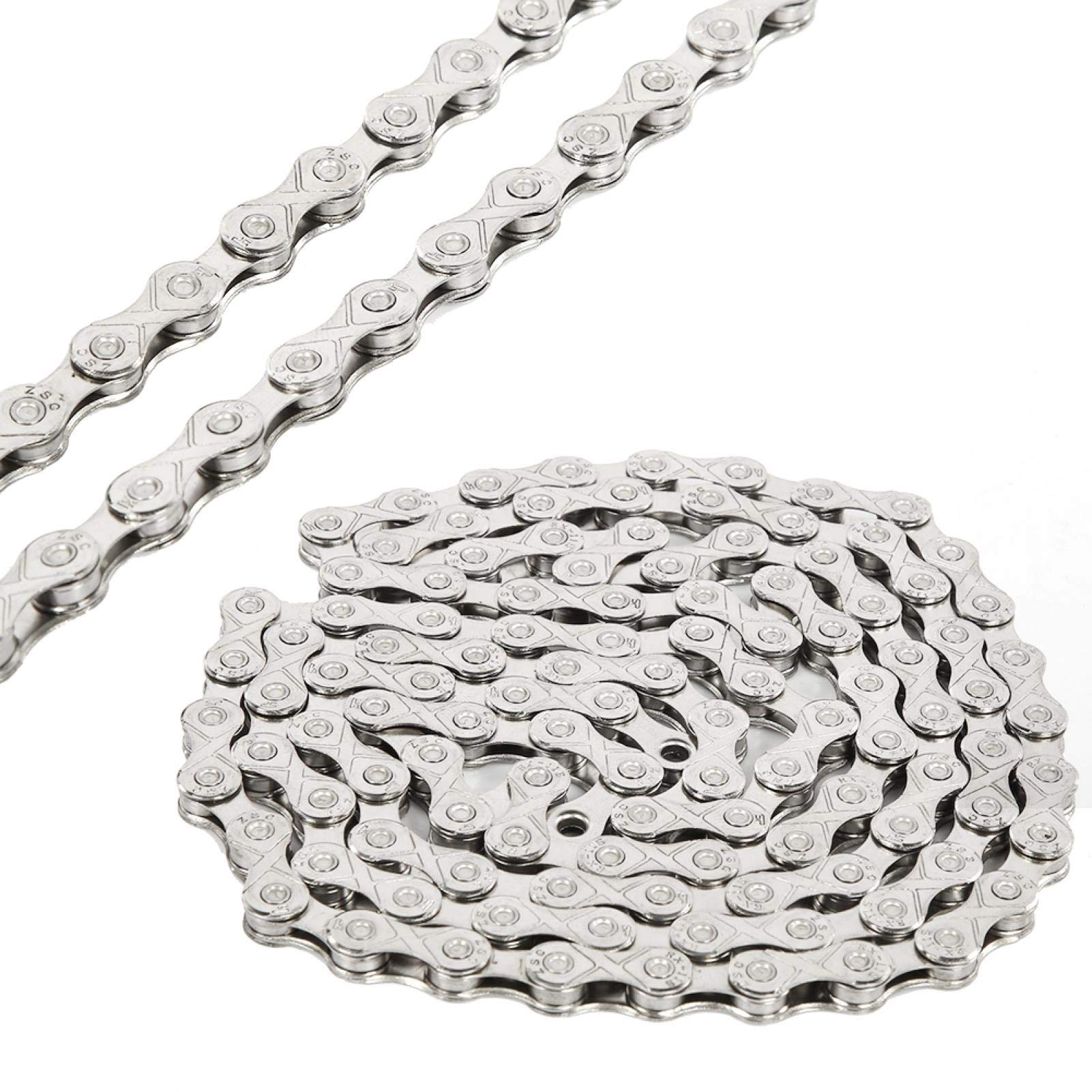 Deror Bike Chain Bicycle Chain Mountain Bike Variable Speed Electroplating Chain Bicycle Cycling Accessory(11 Speed)