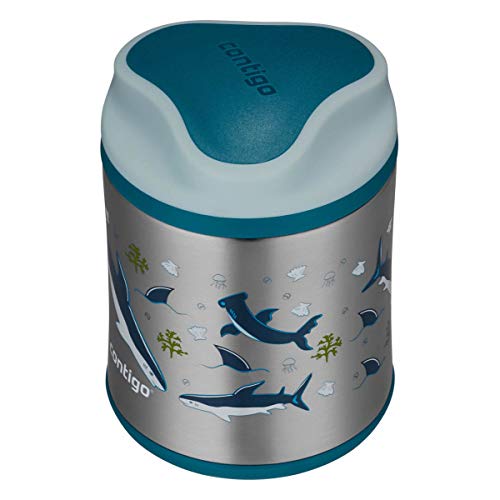 Contigo Kid's 10 oz. Vacuum Insulated Stainless Steel Food Jar - Shark/Macaroon