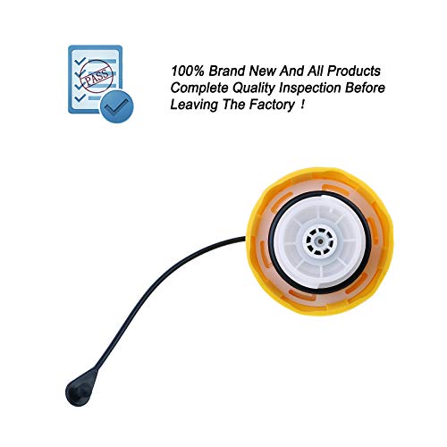 E85 Fuel Tank Filler Cap,Gas Cap Fit for Chrysler Dodge Jeep -2011-2019 Journey, 2014-2017 Cherokee, 2011-2013 Grand Cherokee, 2008-2019 Grand Caravan And More,Replace 52030379AB, 52030380AB,4766580AB