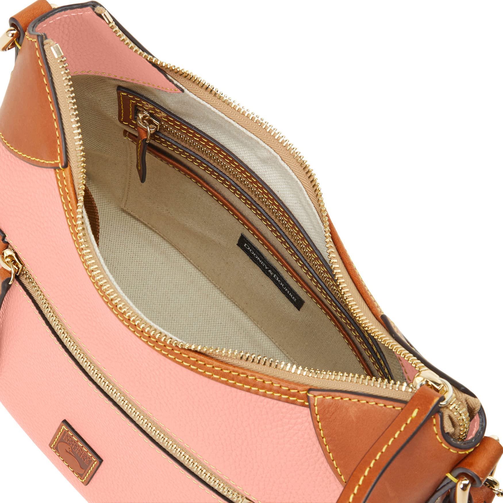 Dooney & Bourke Handbag, Pebble Grain Hobo Shoulder Bag - Pale Pink