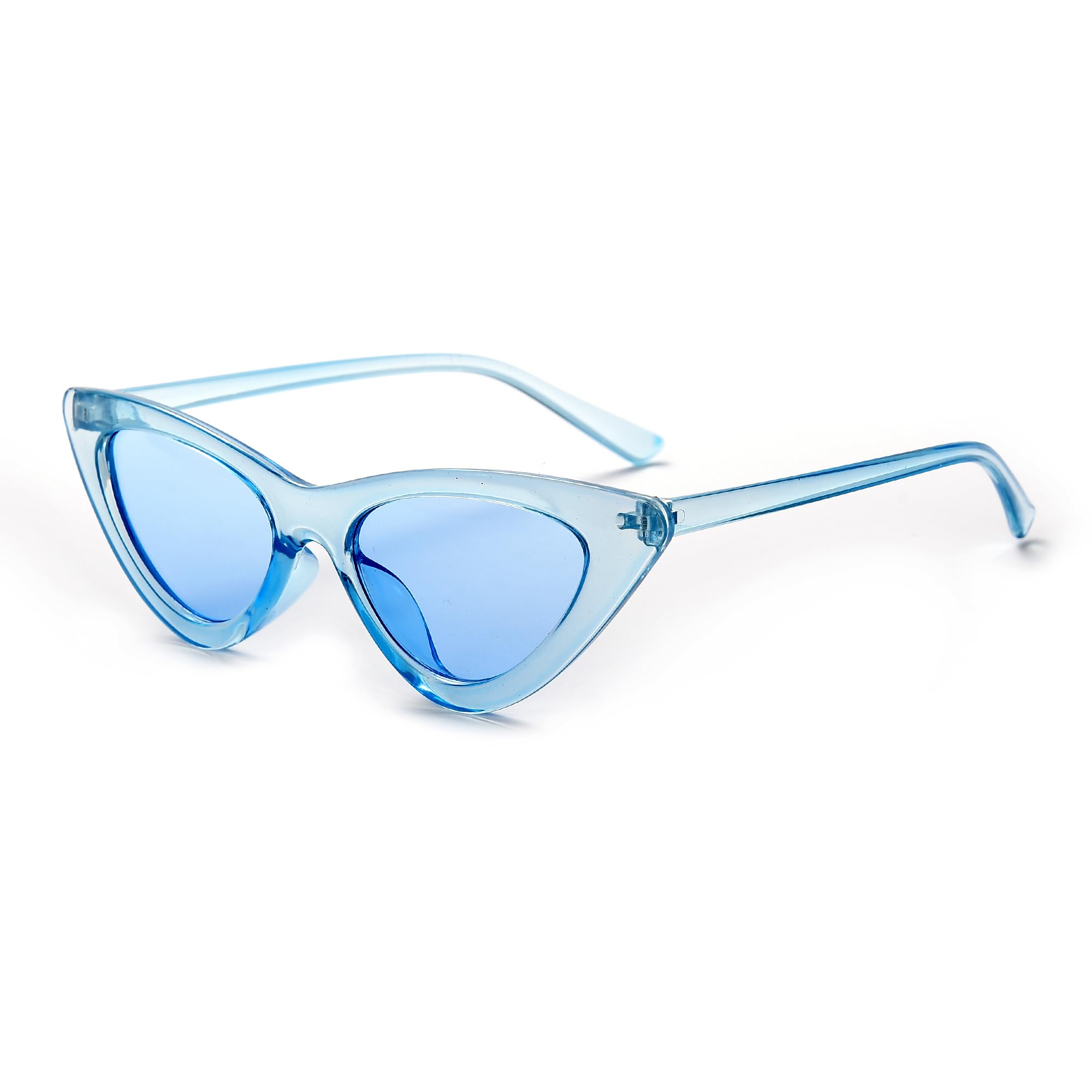 Fsmiling Womens Sunglasses Bulk Cat Eye Party Sunglasses Retro 90s Sunglasses Shades Set Multicolored- 10 Pack
