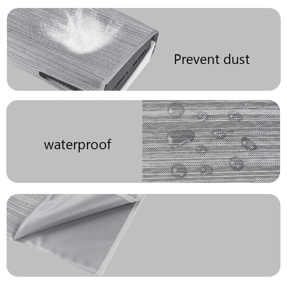 Dust Cover Anti Scratch Waterproof Dust-Proof Cover Sleeve for Playstation 5 Console Digital Edition and Regular Edition Console (Gray)