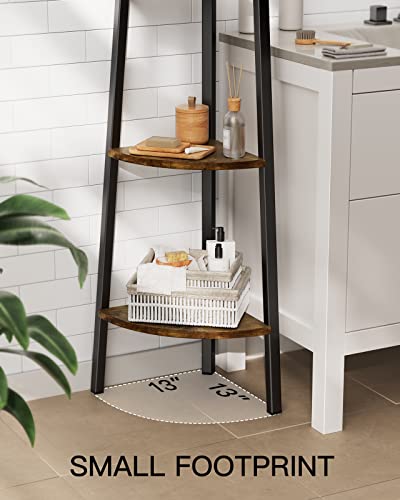 Pipishell 4 Tier Corner Shelf & 4 Tier Standing Bookshelf