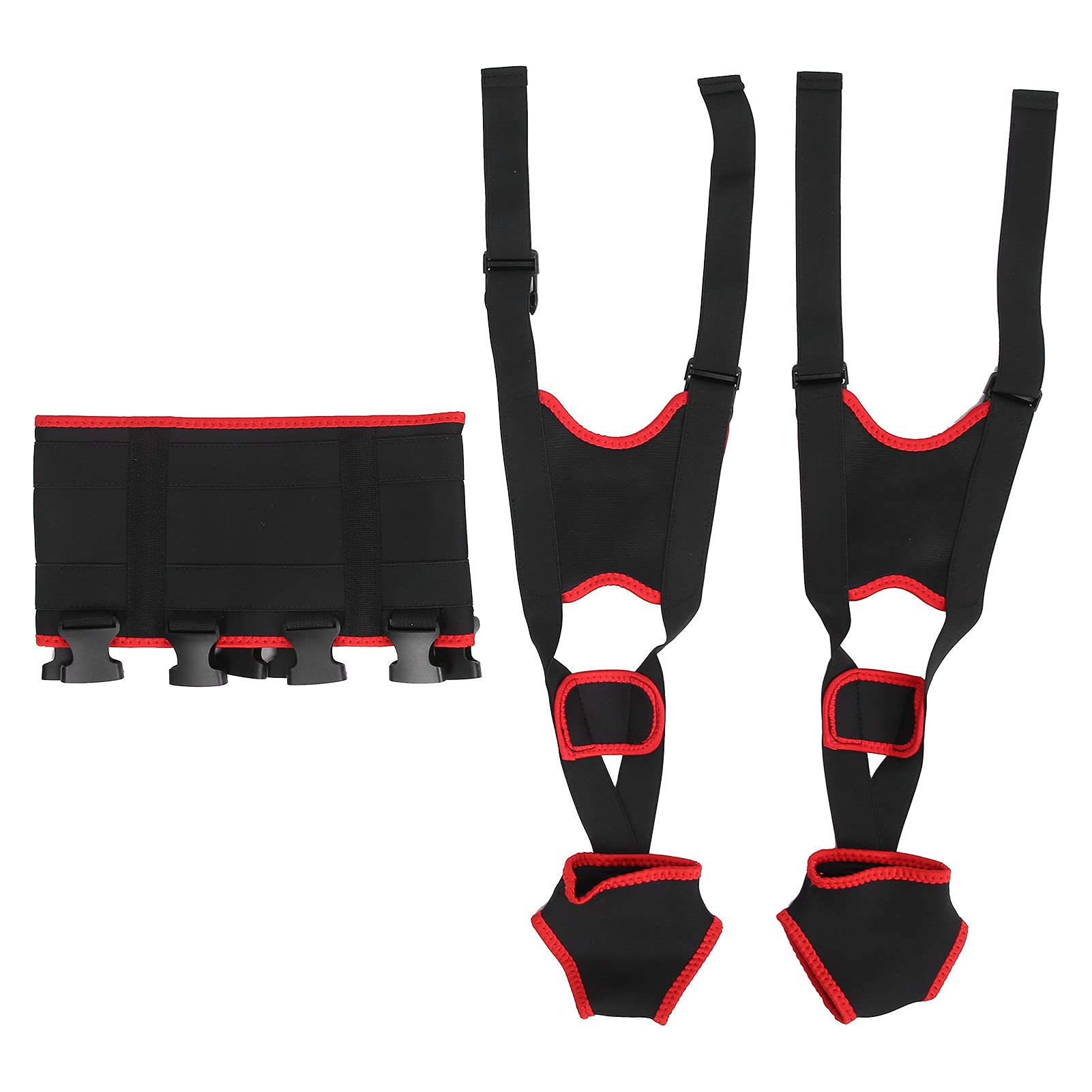Dioche Legs Correction Belt, O/X Leg Posture Correction Elastic Leg Correction Straighten Belt Band For Adult(L)