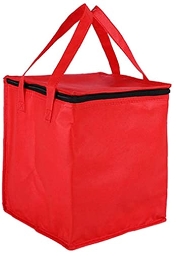 Shopping Insulated Bags Heavy Duty Thermal with Zipper and Handle for Food Delivery Red M,Home Accessories Nice