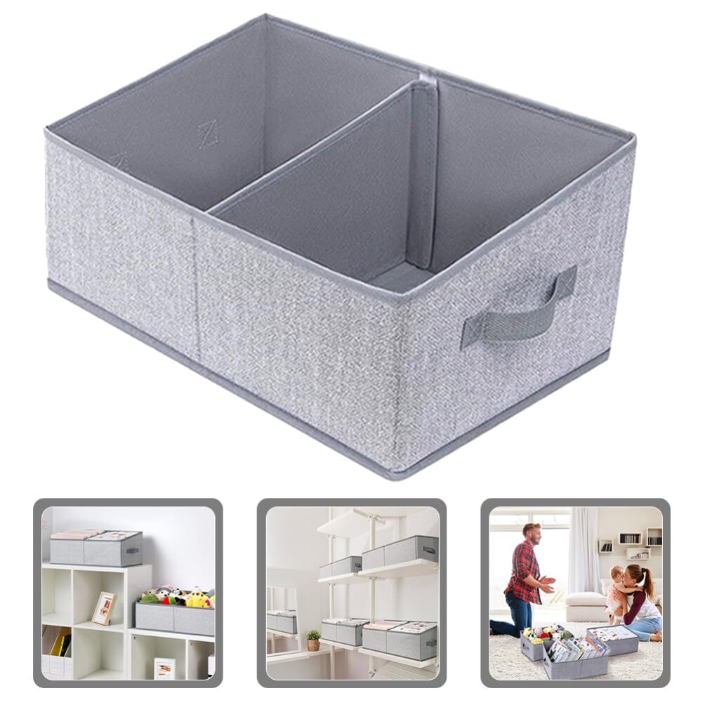 Foldable Storage Bins Handles Closet Baskets Organizing Clothes Foldable Clothing Basket Containers Shelves