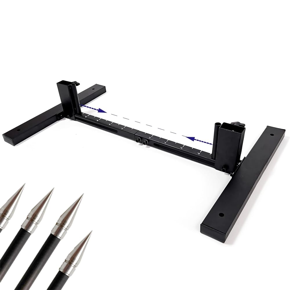 DIOLILI Adjustable Target Stand Base for Paper 125grain Archery Field Points and Arrow Shaft Explosion-Proof Ring Integrated Design,Arrow Tips for High Intensity Target Shooting Practice and Hunting