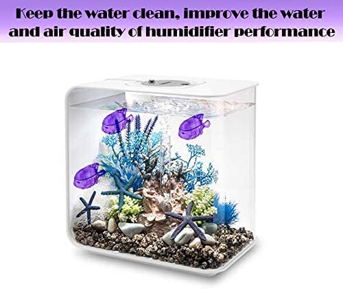 FITORCH 10PCS Universal Humidifier Tank Cleaner, Warm & Cool Mist Humidifiers, Fish Tank,Compatible with Drop, Droplet, Adorable, 1.75" x2.55" (Purple)