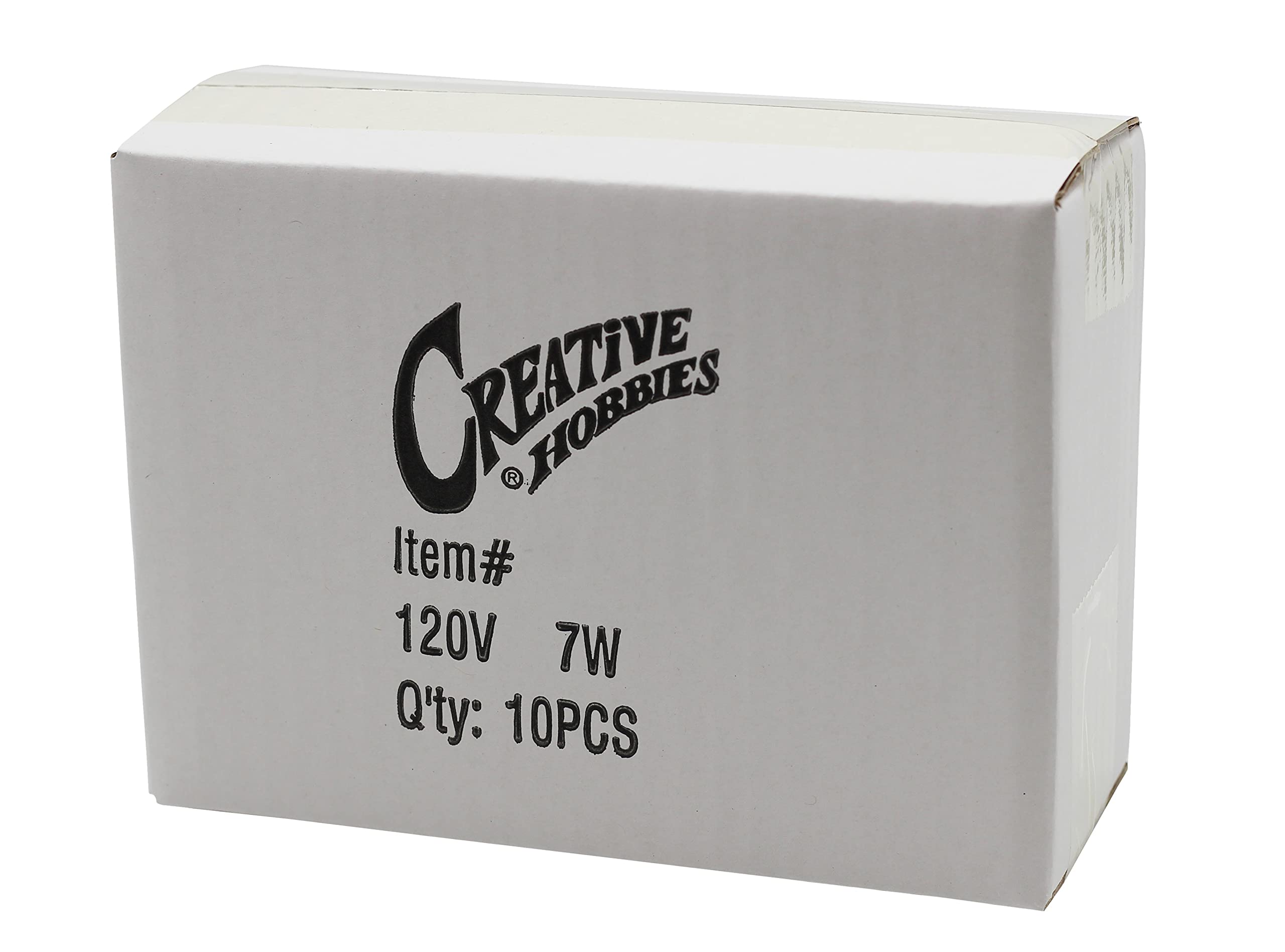 Creative Hobbies® Silicone Dipped, Country Style, Electric Candle Lamp Chandelier Light Bulbs, 7 Watt, Individually Boxed, Wholesale Pack of 10 Bulbs