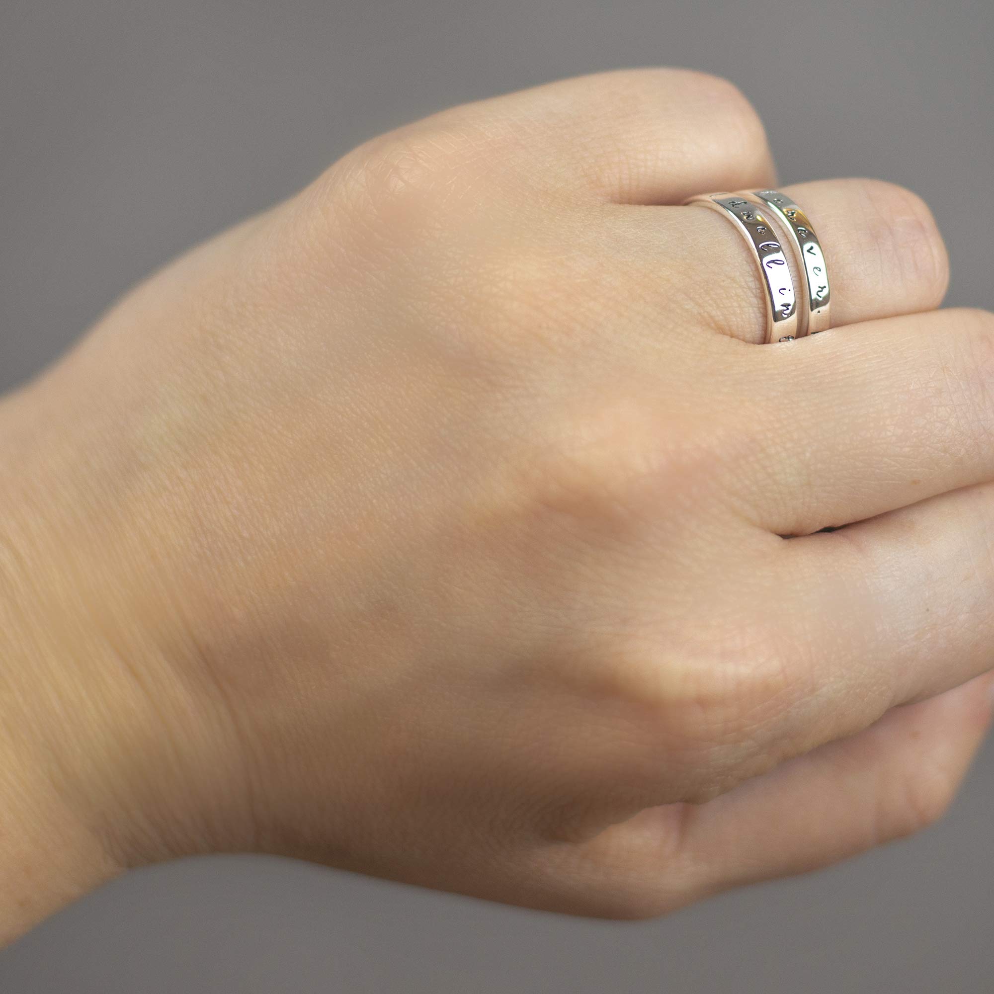 Dicksons Psalms 23:6 Inspirational Women's Double Mobius Silver-Plated Fashion Ring, Size 6