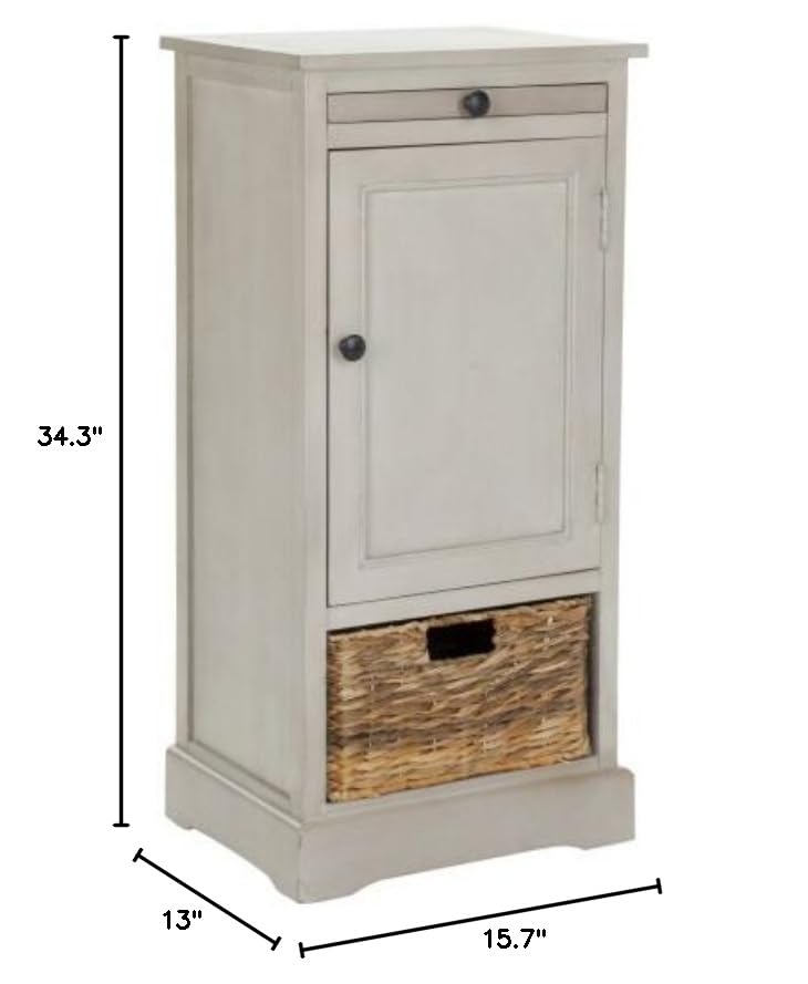 SAFAVIEH American Homes Collection Raven Vintage Grey Tall Storage Unit