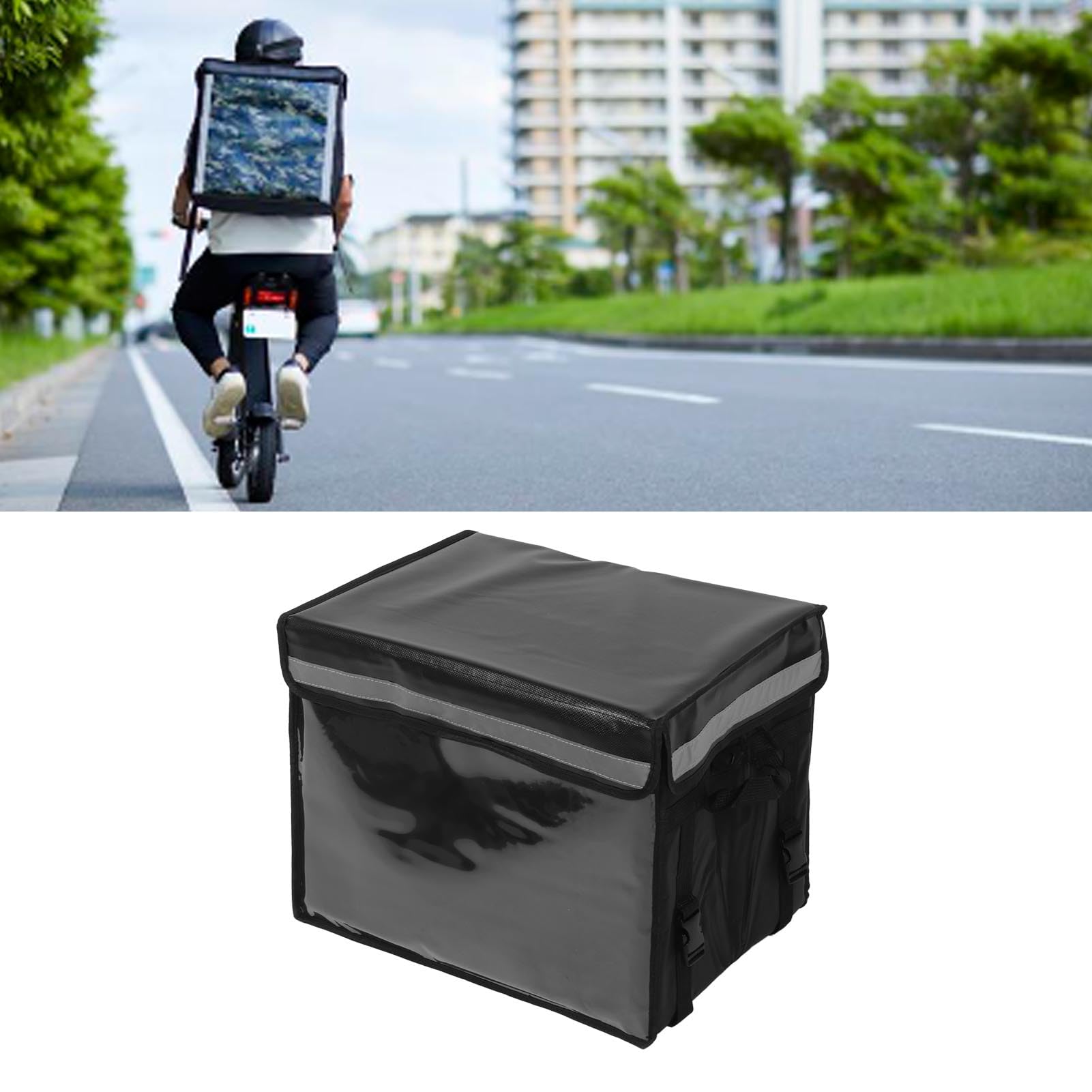 Insulated Bag for Food Delivery, Waterproof Large Capacity Hot and Cold Insulated Grocery Bag for Catering, Restaurants, Delivery Drivers, etc (80L)