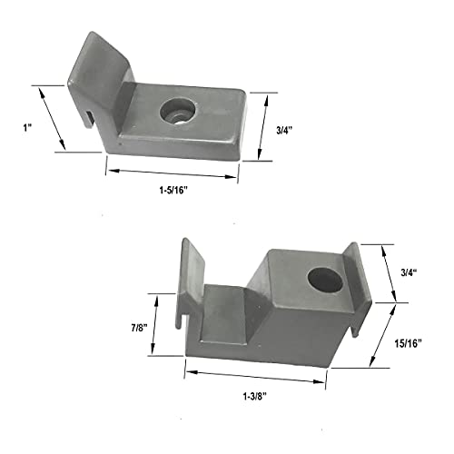 Gordon GlassĀ® Gray Jamb Guide and Bumpers for Sliding Shower Doors - Kit