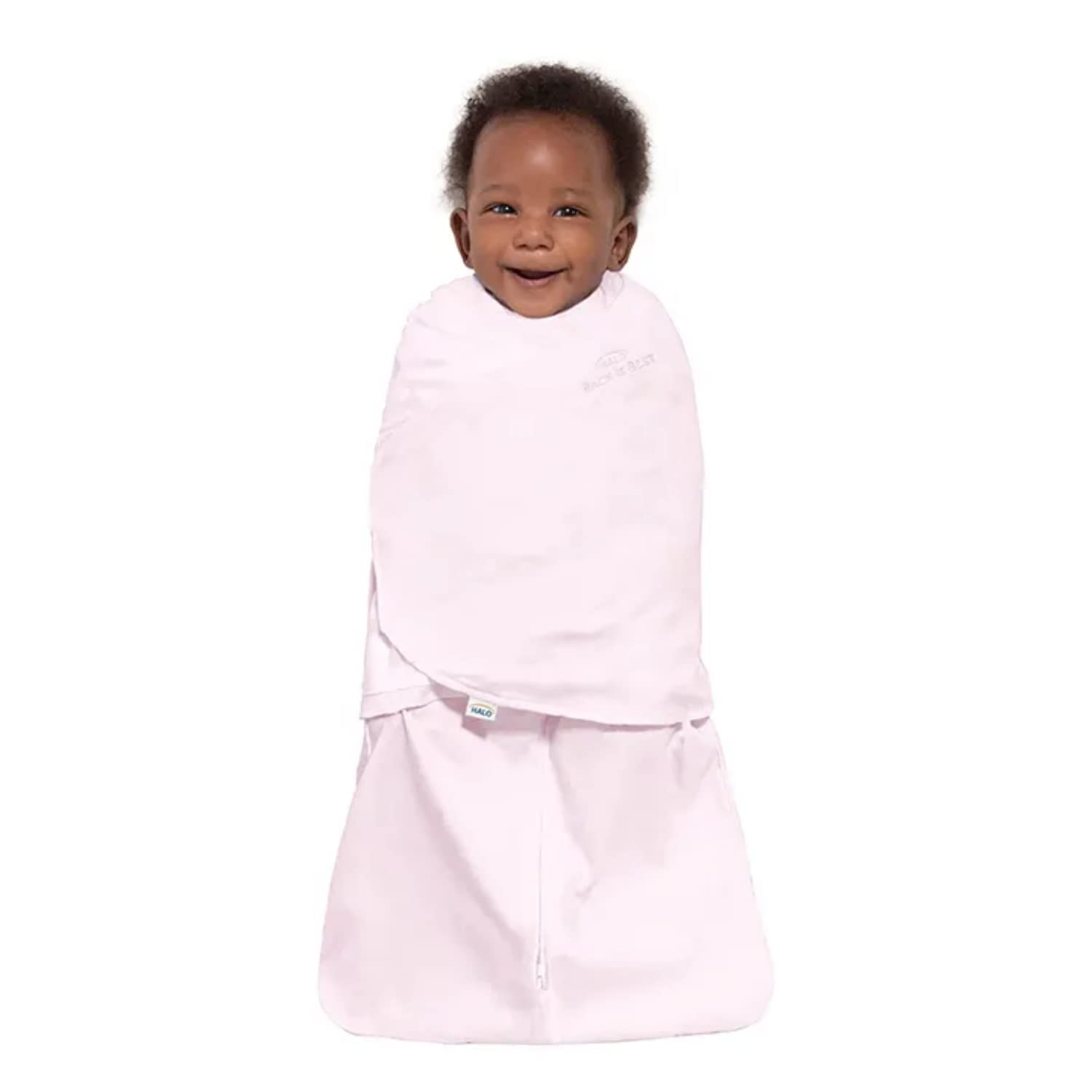 HALO 100% Cotton Sleepsack Swaddle, 3-Way Adjustable Wearable Blanket, TOG 1.5, Newborn, Confetti Minnie Pink Bundle