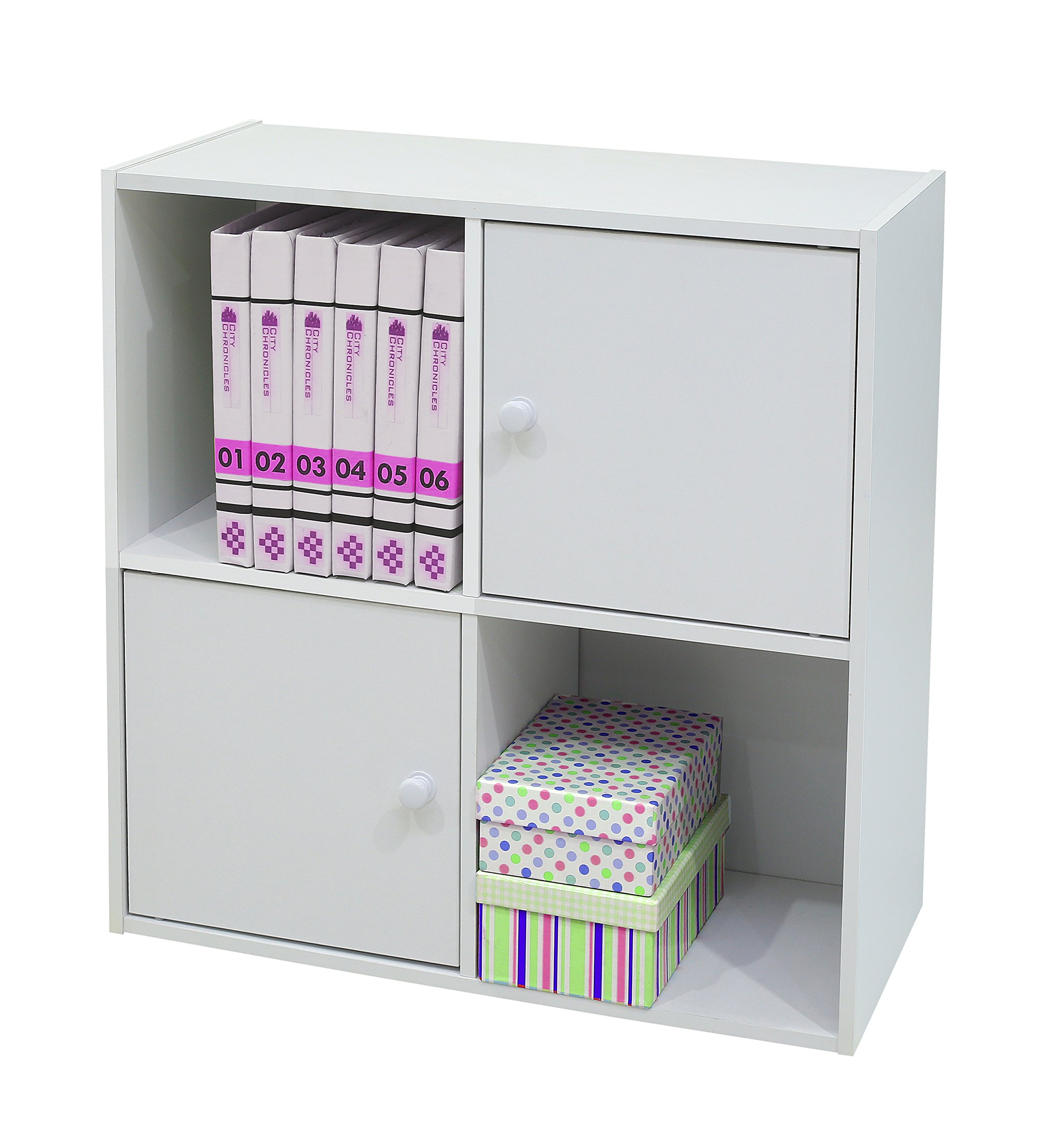 Kings Brand Furniture Charles Bookcase, White