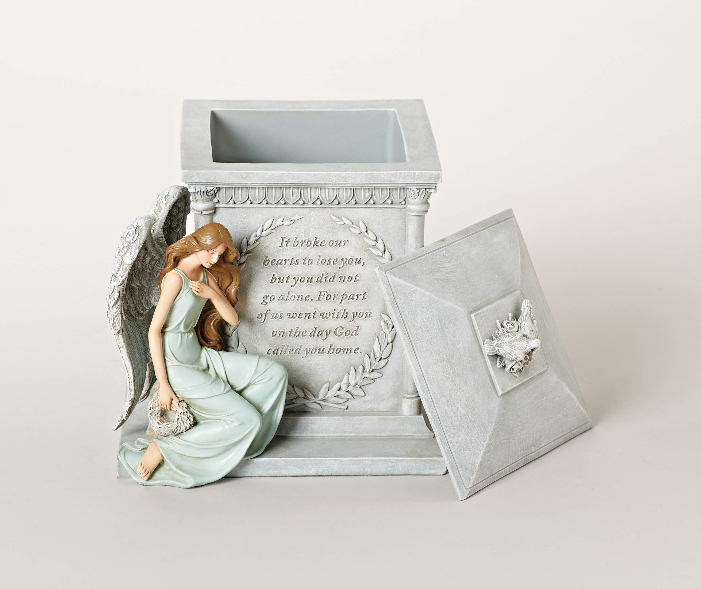 Roman - Giftware Collection, 8.27" H God Called You Home Memorial Keepsake Box, Resin and Stone, Durable, Long Lasting, Highly Detailed