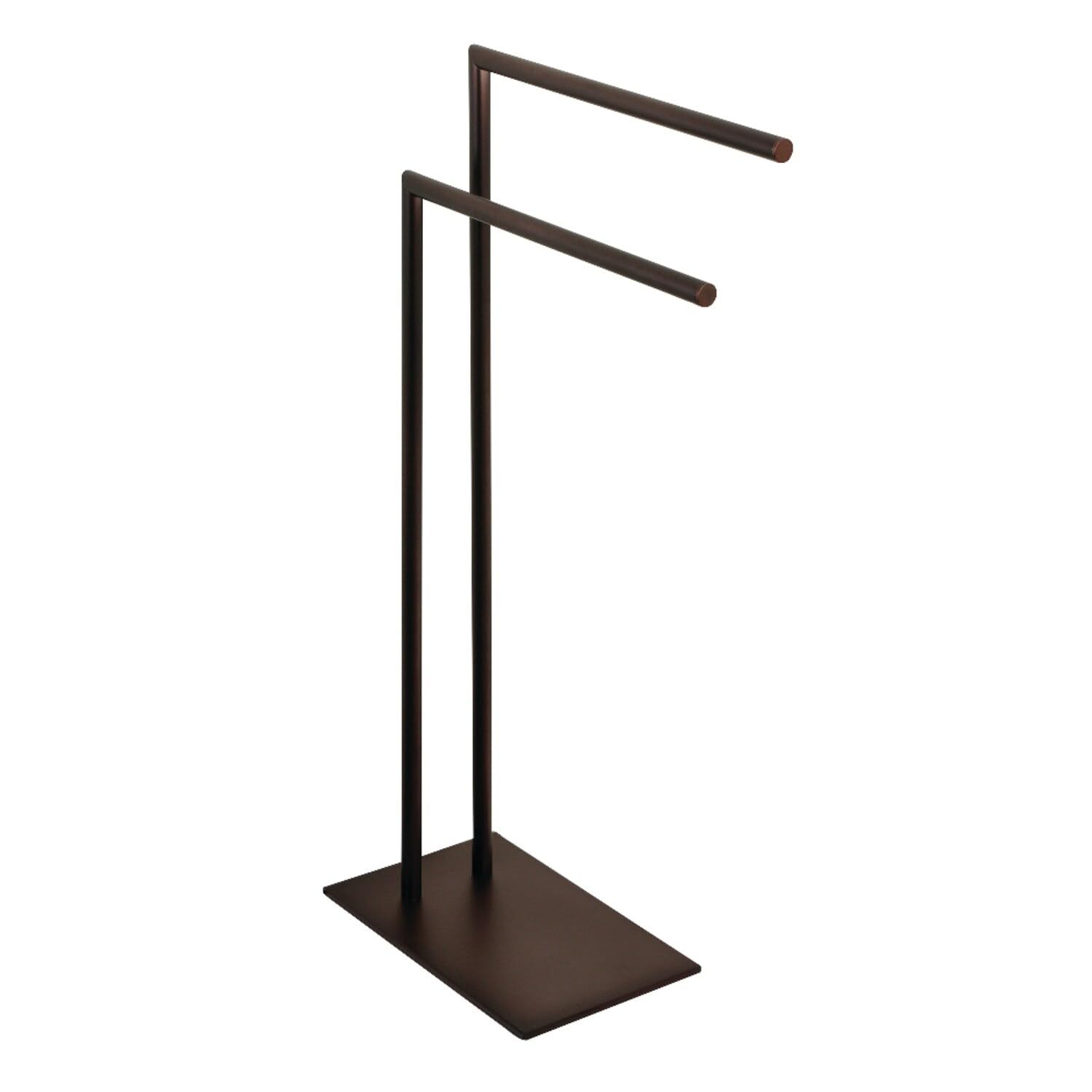 Kingston Brass Edenscape Freestanding Dual Towel Rack Brushed Brass Brushed