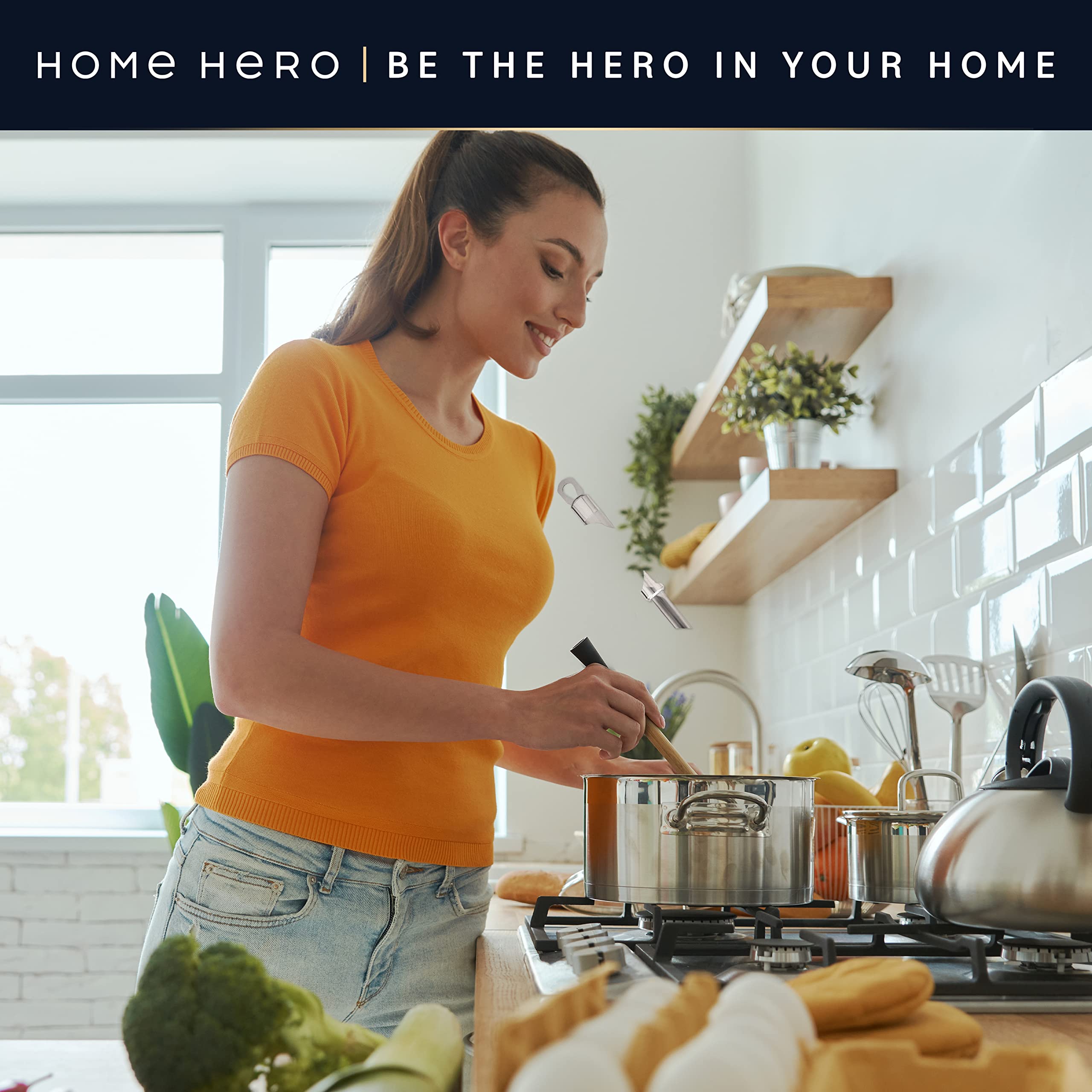 Home Hero 32 Pcs Stainless Steel Kitchen Utensils Set - Nonstick Stainless Steel Cooking Utensils Set - Heat Resistant Kitchen Essentials & Metal Kitchen Gadgets (32 Pcs Set with Utensils Holder)