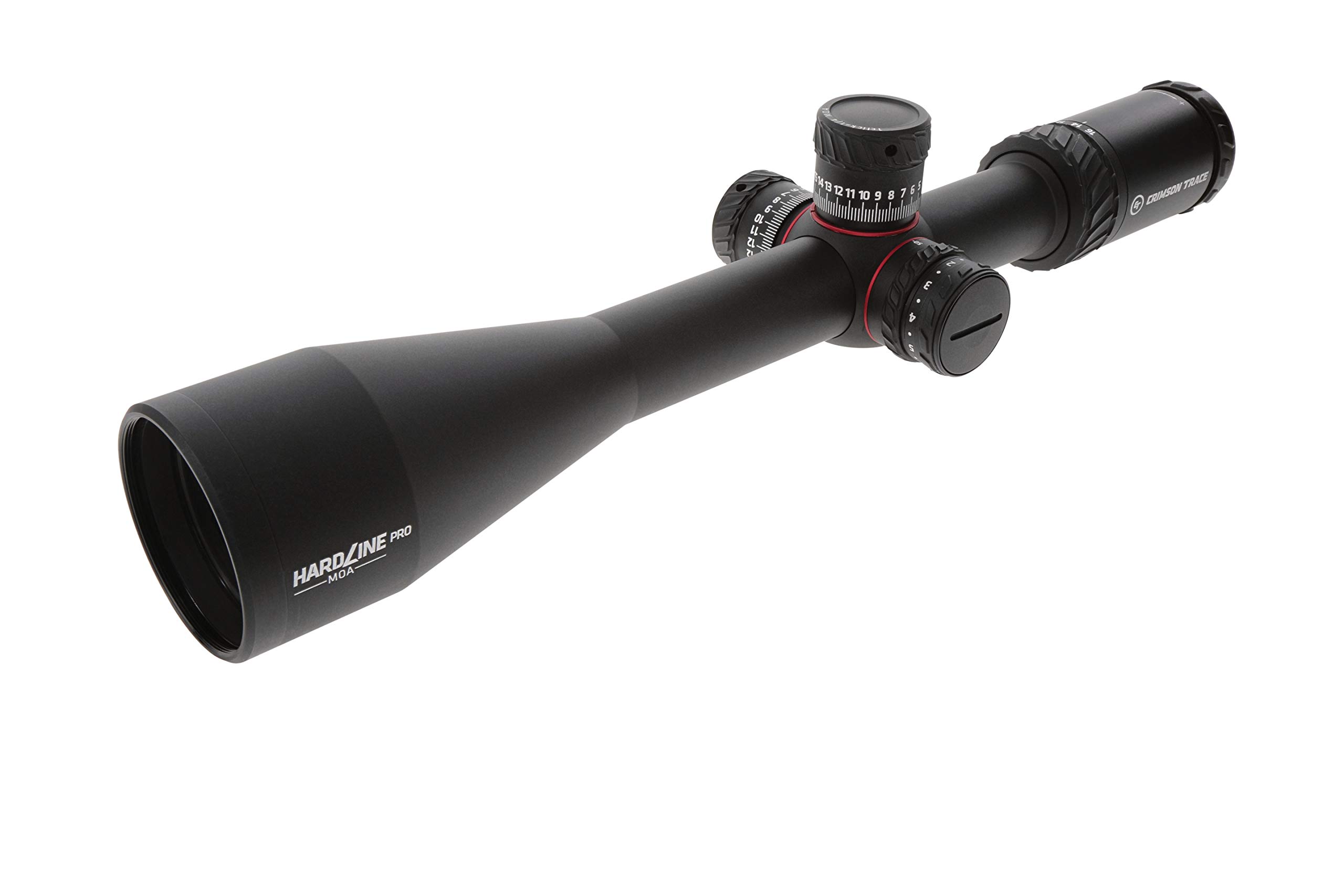 Crimson Trace Hardline Pro 4-16x50mm Riflescope with FFP, Illuminated MR1-MOA Reticle, Zero Stop, Lightweight Solid Construction, Scope Caps and Lens Cloth for Hunting, Shooting and Outdoor