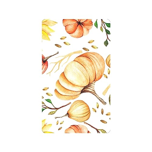 susiyo Doormat 30"x18" Fall Harvest Pumpkins Sunflowers Non-Slip Indoor Entryway Door Mat (Rubber Backing)