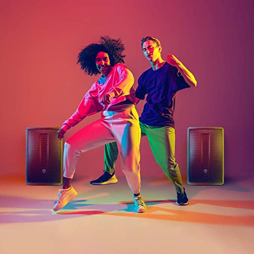 DS18 ZL-X15BT Zumba Loud 15" Self Powered 2-Way Loudspeaker Portable PA Speaker System, with MP3, USB & TWS Bluetooth, 1000 Watts - Perfect for Your Studio, Party, Dance Floor, Home or Outdoor Event