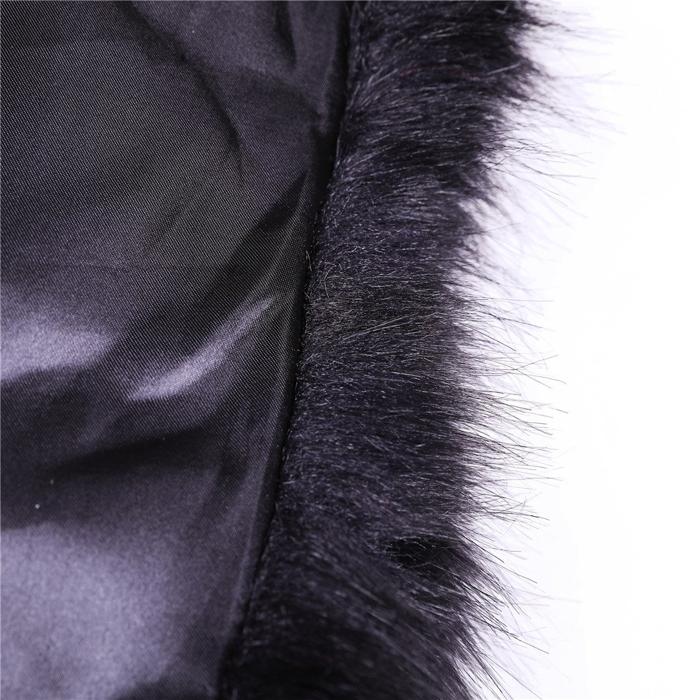 Dikoaina Faux Fur Wrap Shawl Collar Scarf Cape with Satin Bowknot for Bridal Wedding Evening 1920s Party