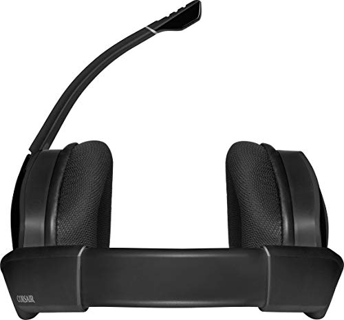 Corsair Void Elite RGB USB Gaming Headset (7.1 Surround Sound, Optimised Omnidirection Microphone, Customisable RGB Lighting, Microfibre Mesh Fabric Earpads, Aluminium Construction) - Black