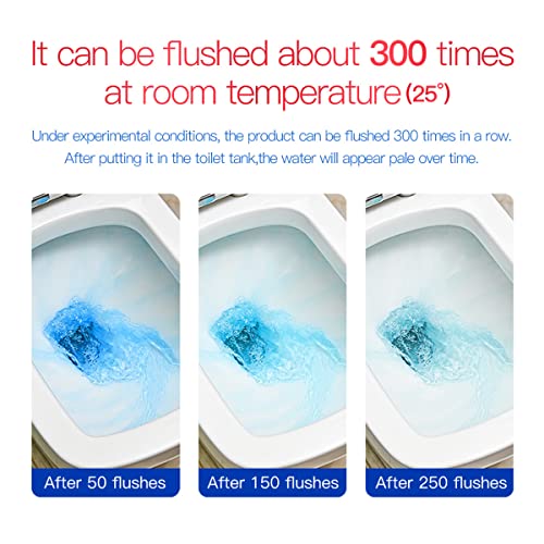 KIISIISO Automatic Toilet Bowl Cleaner Tablets,Bathroom Toilet Tank Cleaner,Blue Clean Bubbles,Strong Detergent Ability,Long-lasting 300 brushes,Mild Fresh Pine Scent(30 Pack)