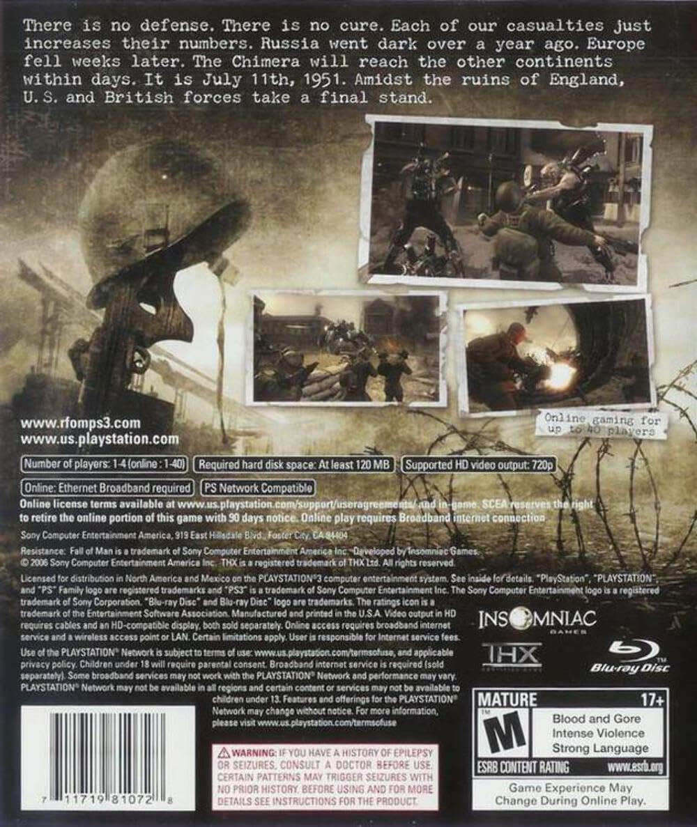 Resistance: Fall of Man - Playstation 3