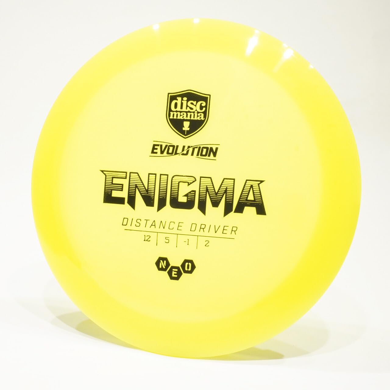 Discmania Evolution Enigma (Neo) Driver Golf Disc, Pick Weight/Color [Stamp & Exact Color May Vary] Yellow 170-172 Grams