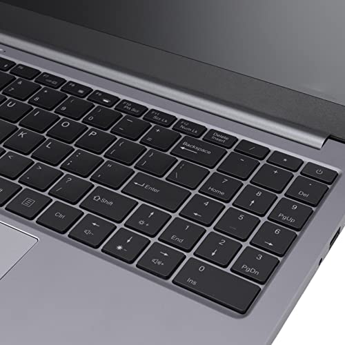 Gaeirt Computer Laptop, DDR4 2666MHz 4GB and 128GB 4800mAh Battery 15.5in Laptop Space Gray 15.5in HD IPS Screen for Work(#2)